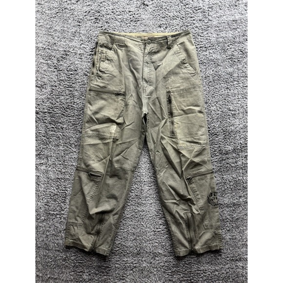 OTBT | Pants | Vtg Otb One Tough Brand 36x29 Y2k Olive Green Adjustable ...